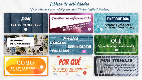 DUA ESTILO REINGRESO | Genially