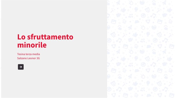 LO SFRUTTAMENTO MINORILE | Genially