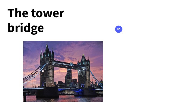 The tower bridge | Genially