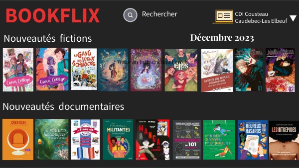 Bookflix Nouveautés Décembre 2023 | Genially
