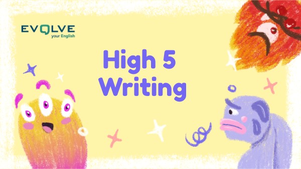 High 5 writing- use of emojis | Genially