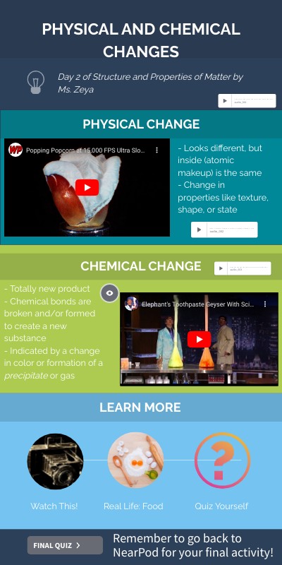Physical and Chemical Changes