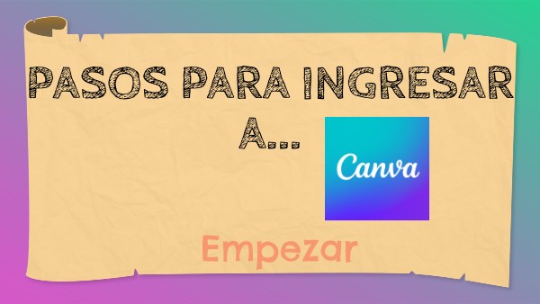 PRESENTACIÓN PASOS PARA INICIAR CANVA | Genially