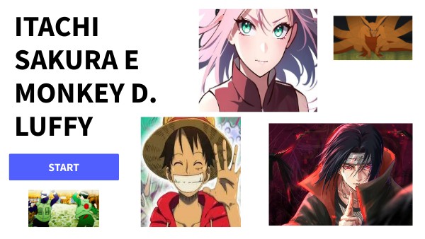 itachi sakura, e Monkey d. Luffy