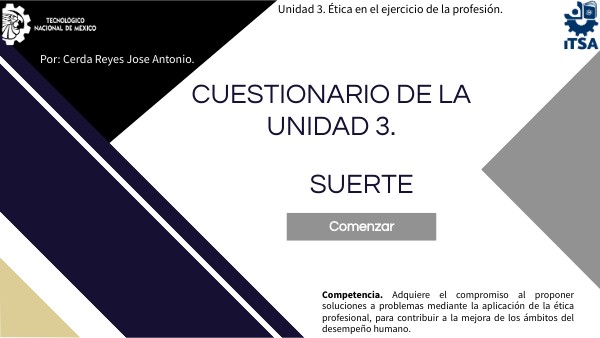 Cuestionario U3 | Genially