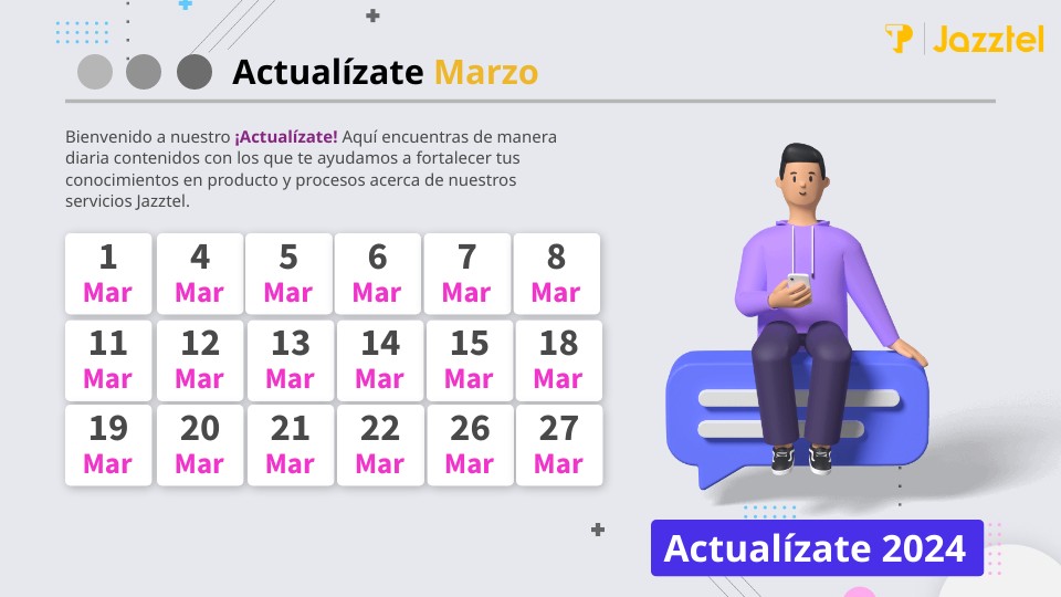 Actualízate Jazztel Marzo | Genially