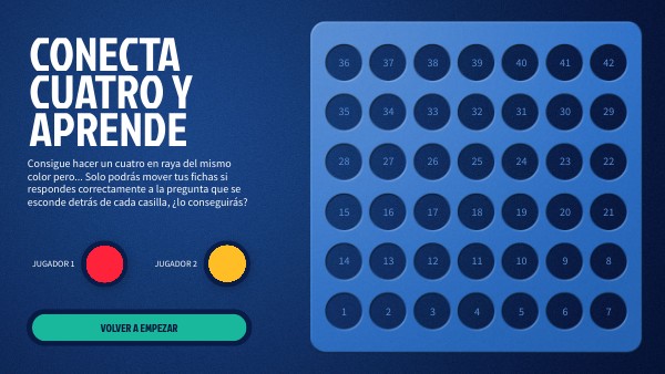 CONECTA CUATRO Y APRENDE