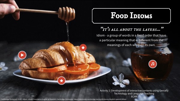 Food Idioms - Listening | Genially