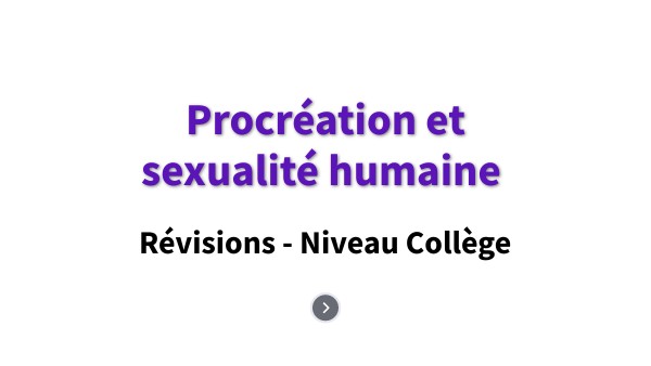 Seconde : Révisions-Procréation humaine | Genially