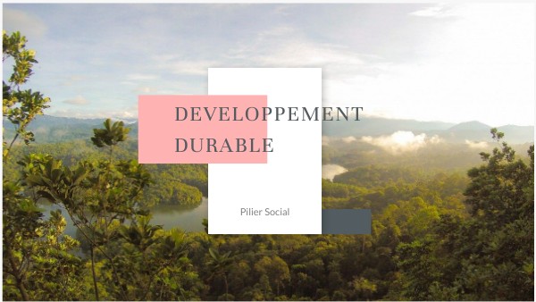 Développement durable | Genially