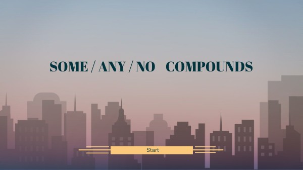 Some, any, no compounds | Genially