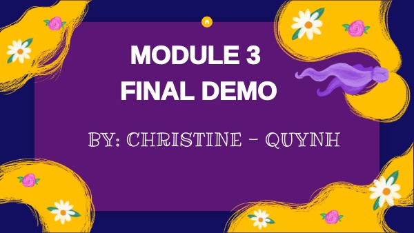[MODULE 3] FINAL DEMO