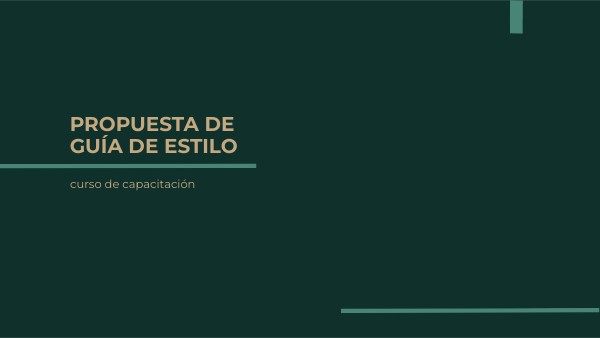 Guía de estilo | Genially