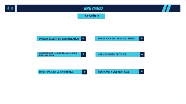 Prog en ensablador - breviario s3 | Genially