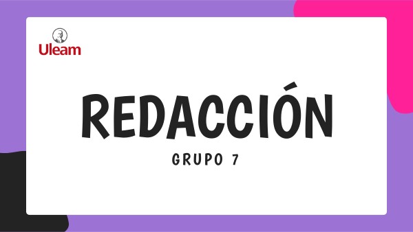 REDACCION | Genially