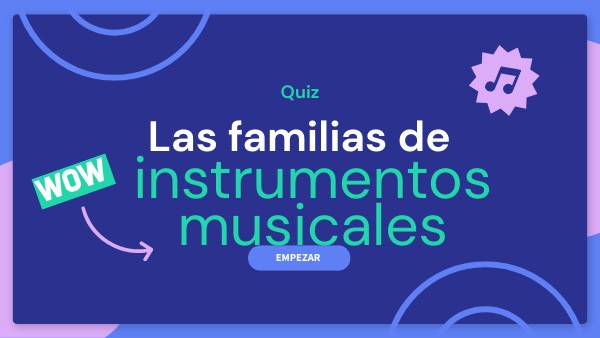Las familias de instrumentos musicales