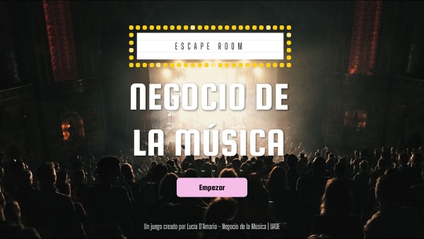 ESCAPE ROOM NEGOCIO DE LA MÚSICA