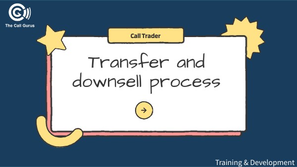 Call Trader process (Transfer and Downsells) | Genially