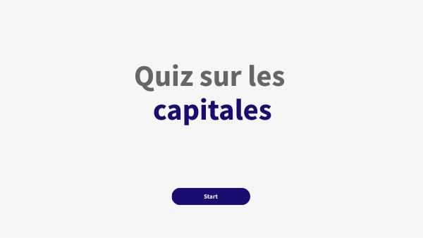 Quiz interactif basique
