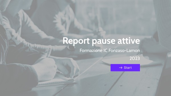 Report Pause attive | Genially