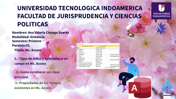 ACCESS- TIPOS DE DATOS Y PROPIEDADES DE LOS CAMPOS. | Genially