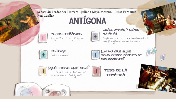 Antigona: Leyes divinas y leyes humanas | Genially
