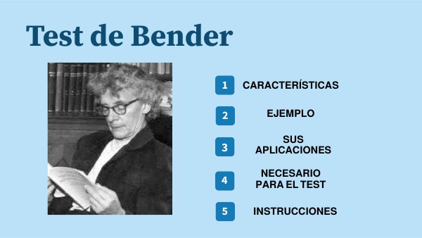 Presentación de Test de Bender | Genially