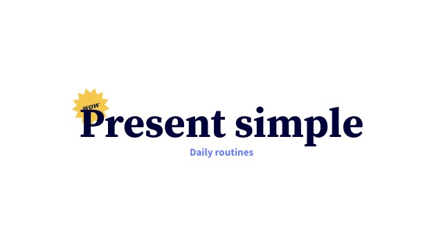 present simple | Genially