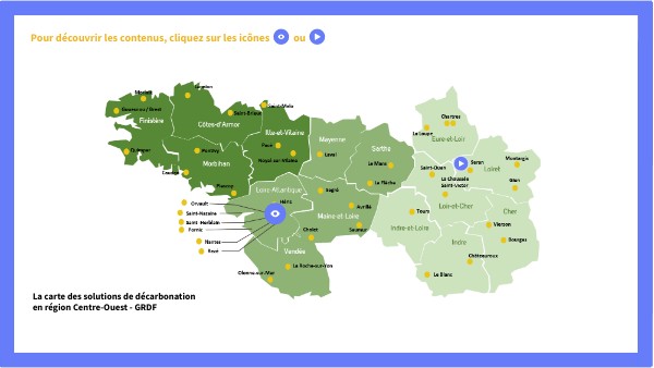 Carte des solutions de décarbonation GRDF