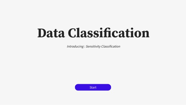 Data Classification - Sensitivity | Genially