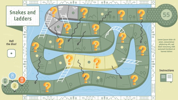 Conversational Snakes and Ladders | Genially