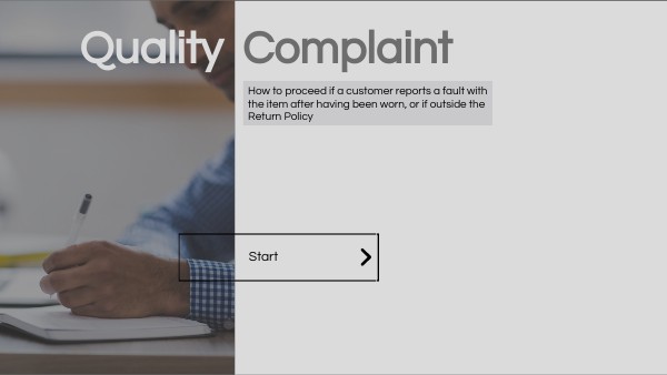 QUALITY COMPLAINT | Genially