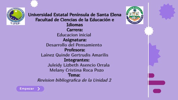 Revision bibliografica de la Unidad 2 | Genially