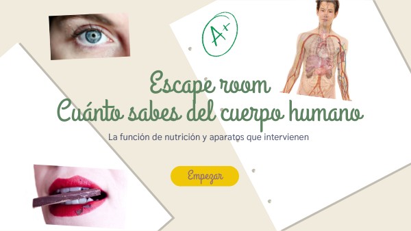 ESCAPE ROOM CUERPO HUMANO | Genially