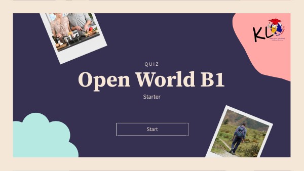 Open World B1 Starter | Genially