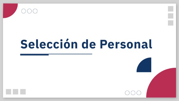 Selección de personal | Genially