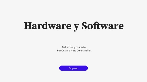 PRESENTACIÓN HARDWARE SOFTWARE | Genially