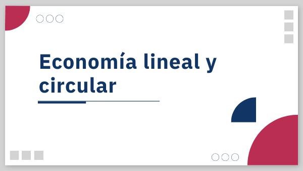 Economía lineal y circular | Genially