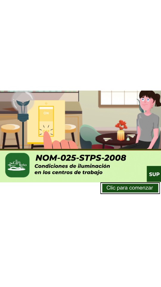 SUP/ NOM-025-STPS-2008 Condiciones de iluminación en los centros de tr ...