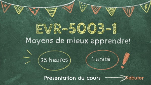 Présentation cours EVR-5003-1 | Genially