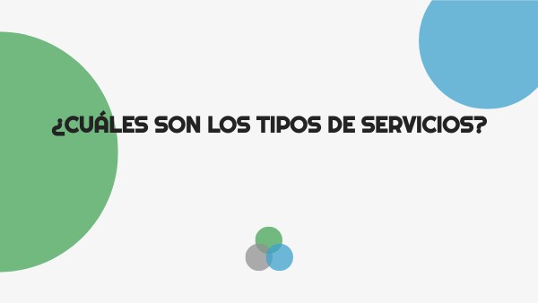 Tipos de servicios | Genially