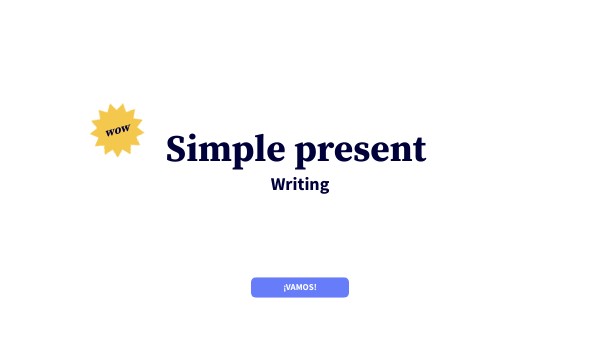 simple present sentences