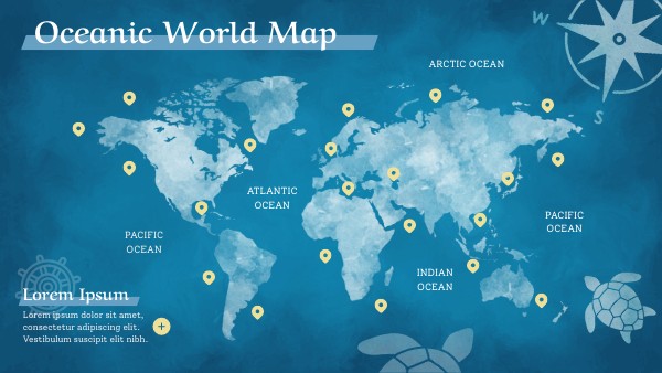 OCEANIC WORLD MAP