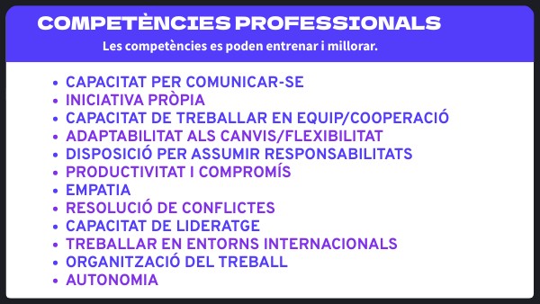 COMPETÈNCIES | Genially