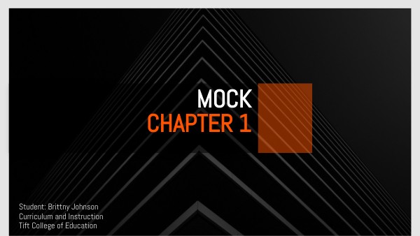 Mock Chapter 1 Presentation