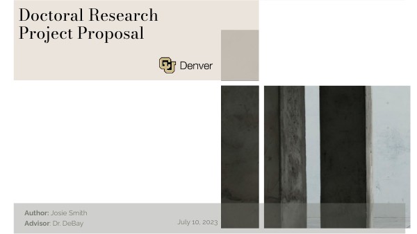 Josie Smith DRP Proposal | Genially