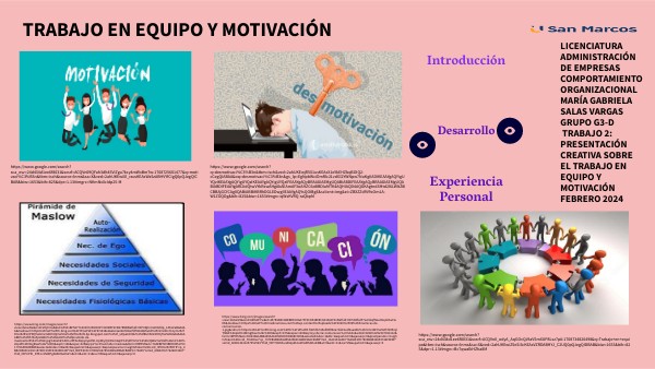 Trabajo en equipo y Motivación | Genially