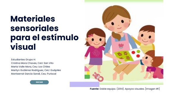 Catálogo de materiales sensoriales para la estimulación visual | Genially