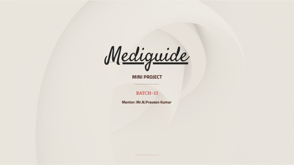 MediGuide | Genially