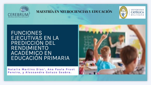 FUNCIONES EJECUTIVAS Y RENDIMIENTO ESCOLAR